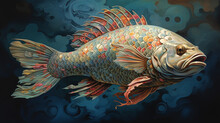 Colorful Underwater Ocean Fish Art Free Stock Photo - Public Domain ...