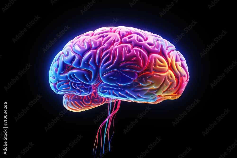 Ilustración de Stock Neural crest cells neurology brain illustration ...