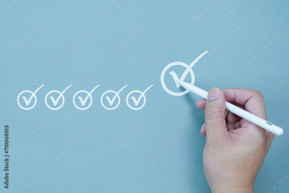 Correct mark and checklist for quality control assurance of ISO ...