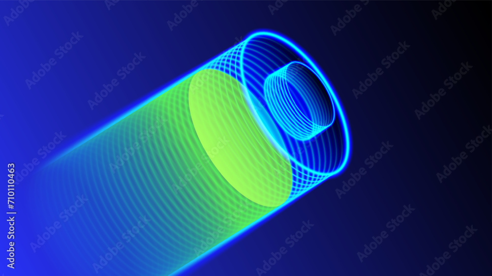 Digital neon lithium ion battery. Fast charging and battery health ...