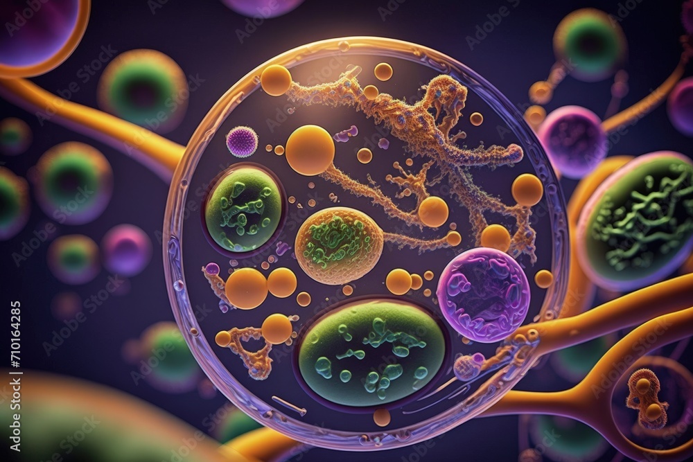Bacteria, microscopic unicellular organisms, microorganism, under ...