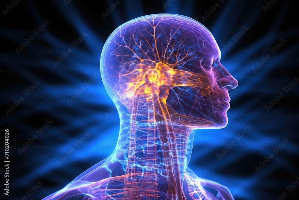 Stock-Illustration „Brain diagnostic techniques, including X-ray, CT ...