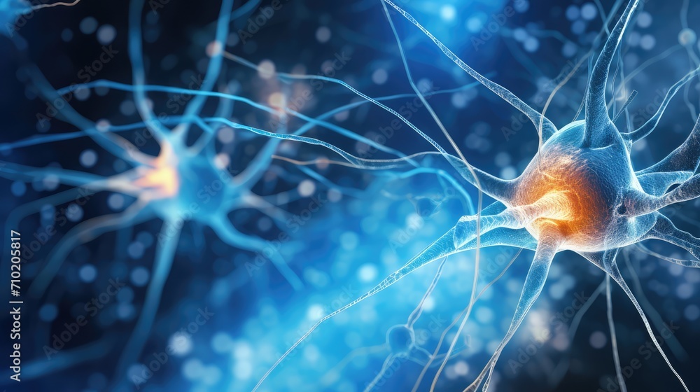Stock-Illustration „Human Mind Brain neurons Neuroplasticity transmit ...