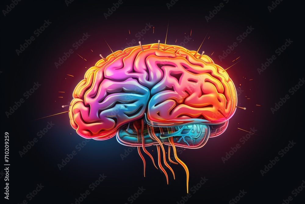 3D Axon Science Brain regions: occipital lobe, Broca's and Wernicke's ...