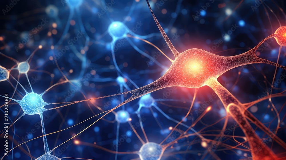 Neuronal network neurons, synapses, connections to Peripheral Nervous ...