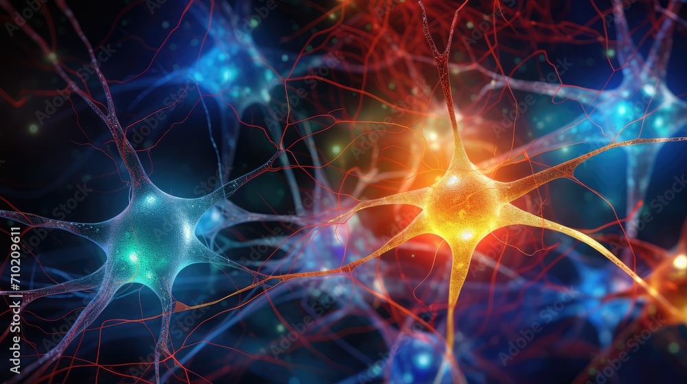 Neuronal network neurons, synapses, connections to Peripheral Nervous ...