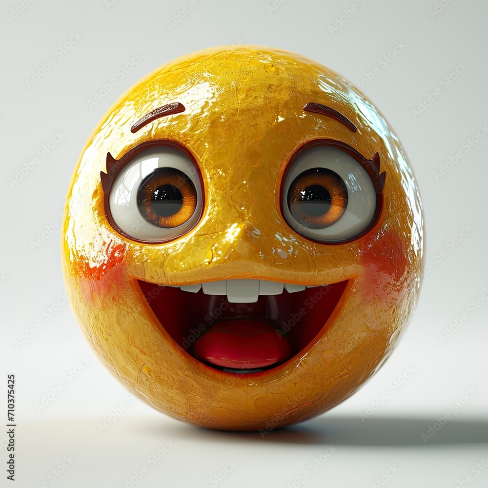 Starry Eyed Emoji Excited Emoticon Face, Background Images , Hd ...