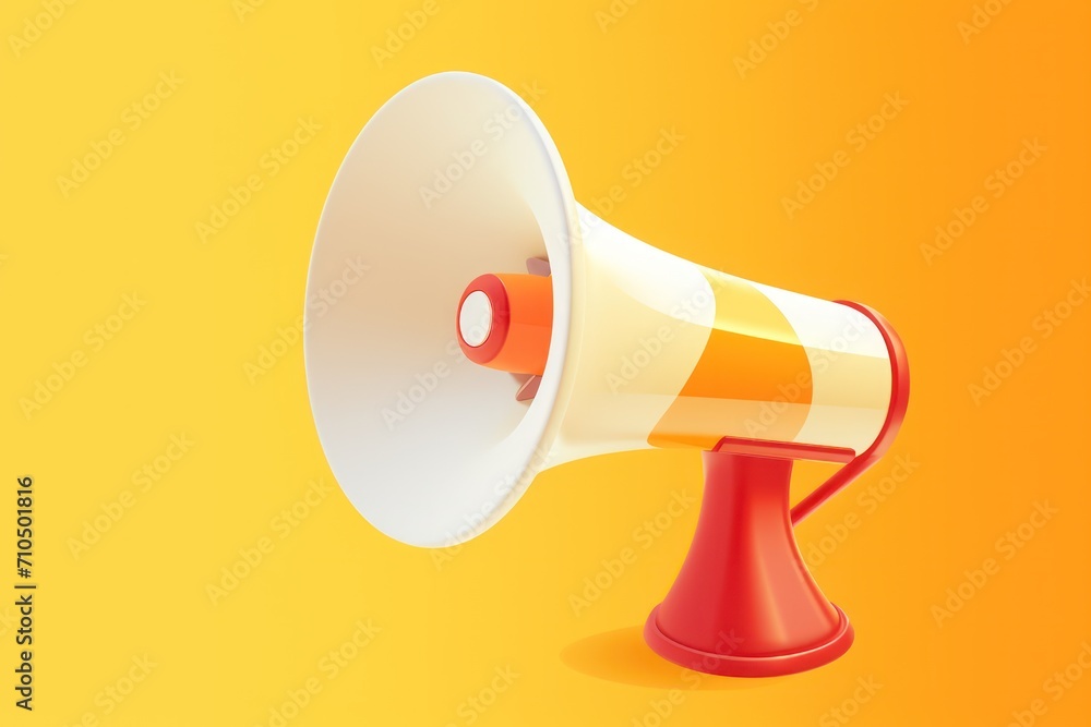 Announcement background design. megaphone with an open space. megaphone ...
