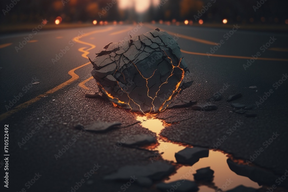 Nature's Fury Unleashed: Aftermath of an Earthquake, Earth Split and ...