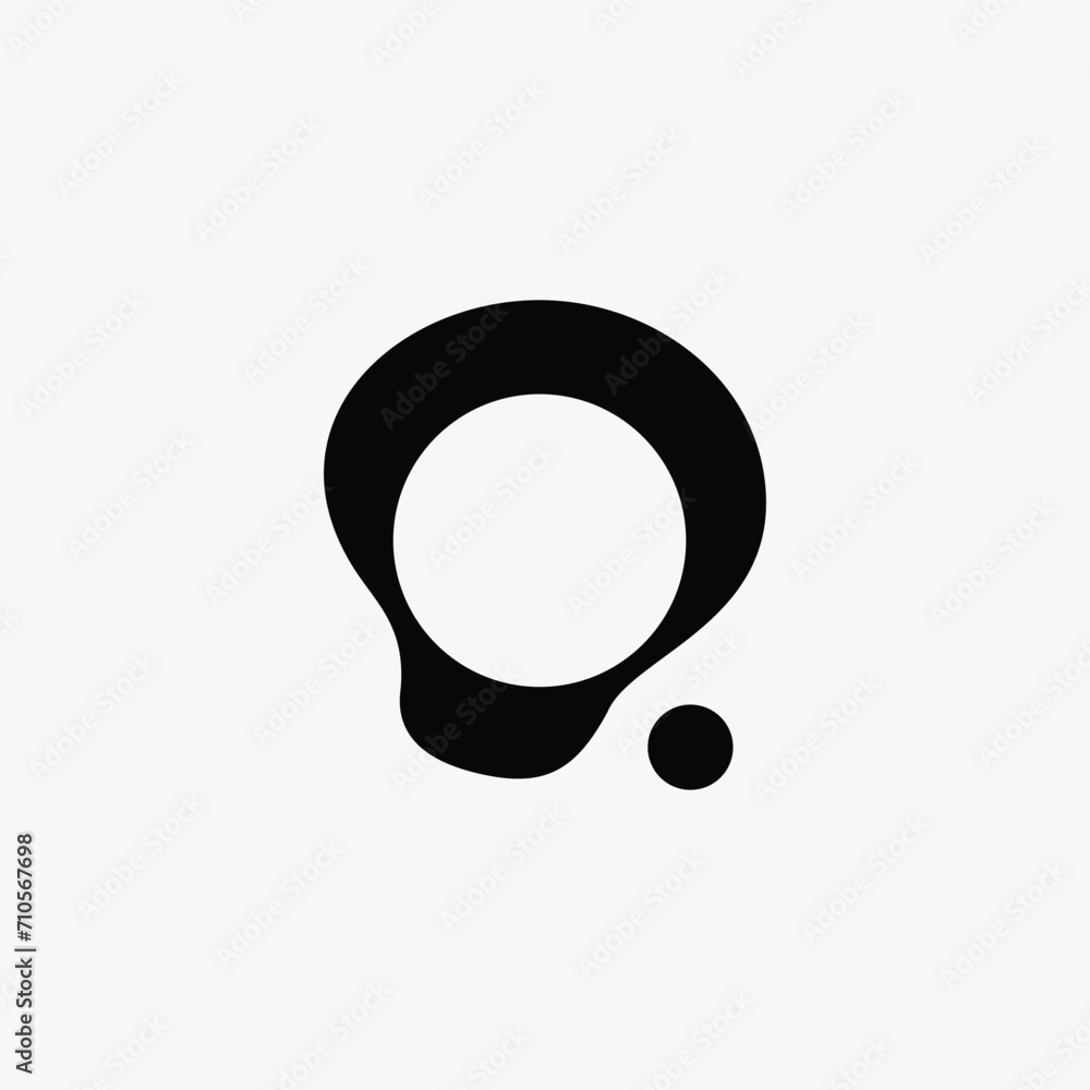 letter o bubble, neuron, balloon logo design Stock Vector | Adobe Stock