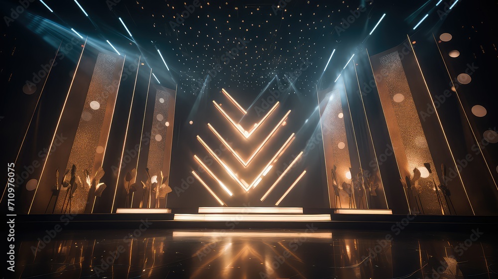 recognition ceremony award background illustration honor achievement ...