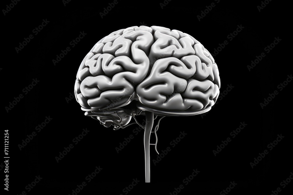 Colorful vivid motley human Brain anatomy cerebral structures cerebrum ...