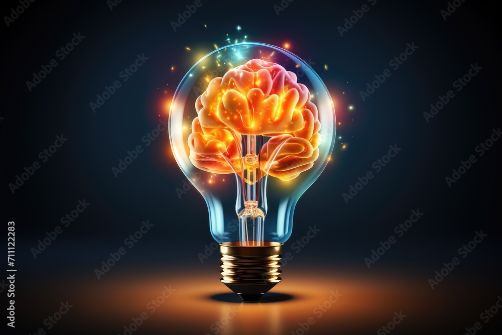 Neural processes, brain synapses neurotransmitters. Excitatory ...