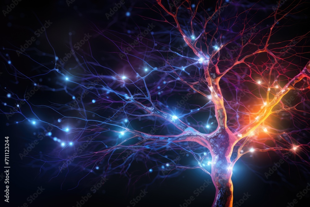 Anatomy brain nerve cells. Neuronal Mind Cell Network Neurons elongated Axons and branching ...