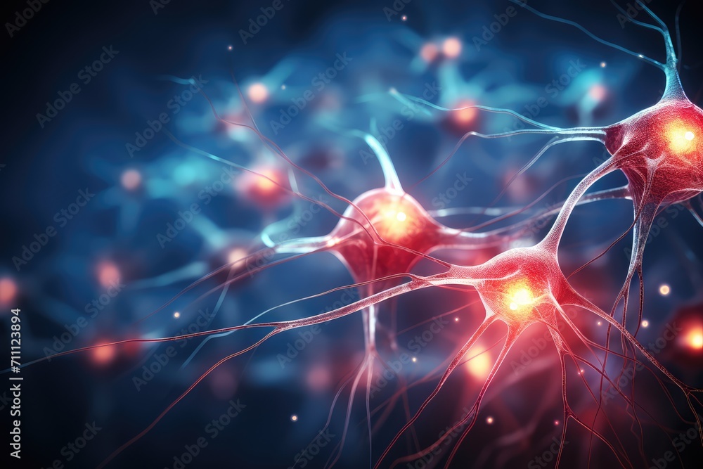 Anatomy brain nerve cells. Neuronal Mind Cell Network Neurons elongated ...