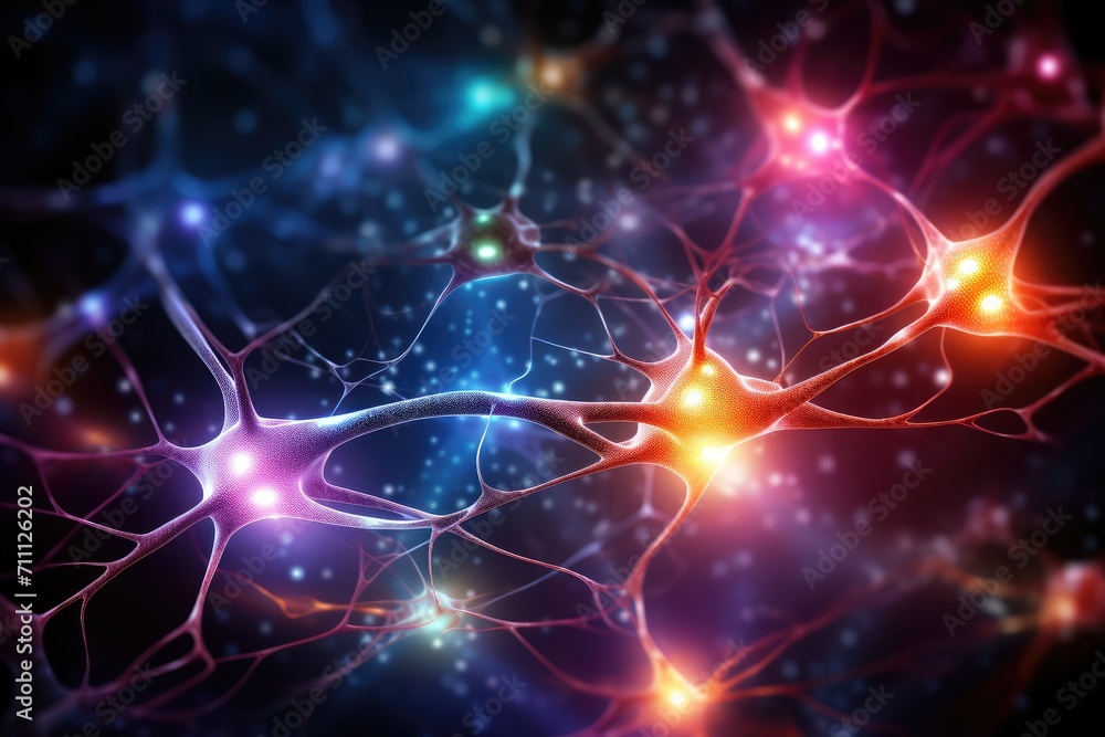 Neuronal network neurons brain Neurofeedback, synapses, neurosciences. Neuroprotection, neuro ...