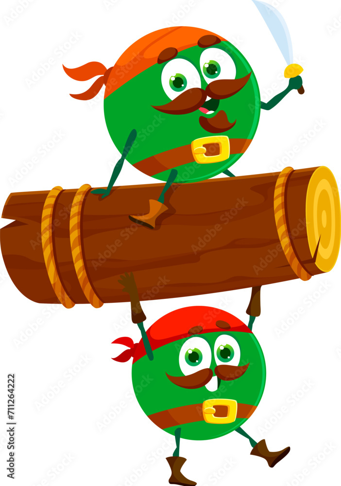 Cartoon funny division sign pirate and corsair character. Isolated ...