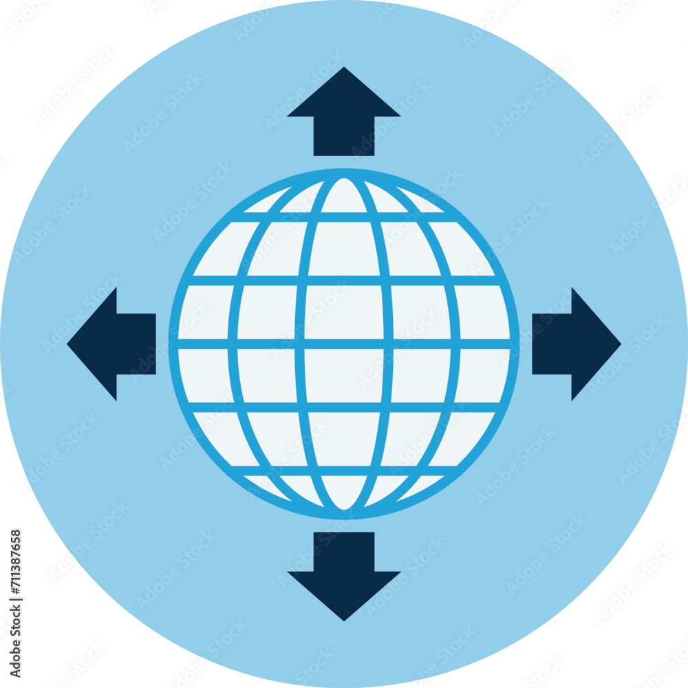 globe and arrows. maps and navigation icon design. map icon vector png ...