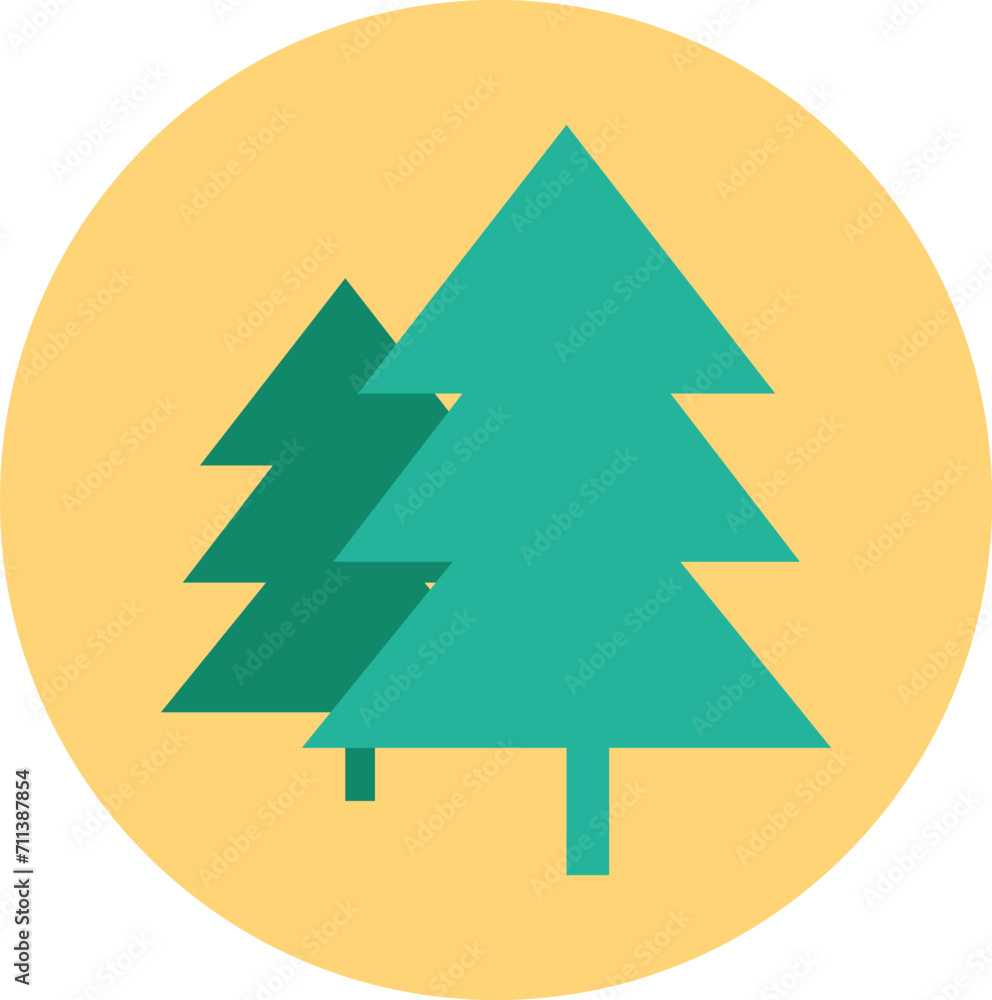 abstract christmas tree. maps and navigation icon design. map icon ...
