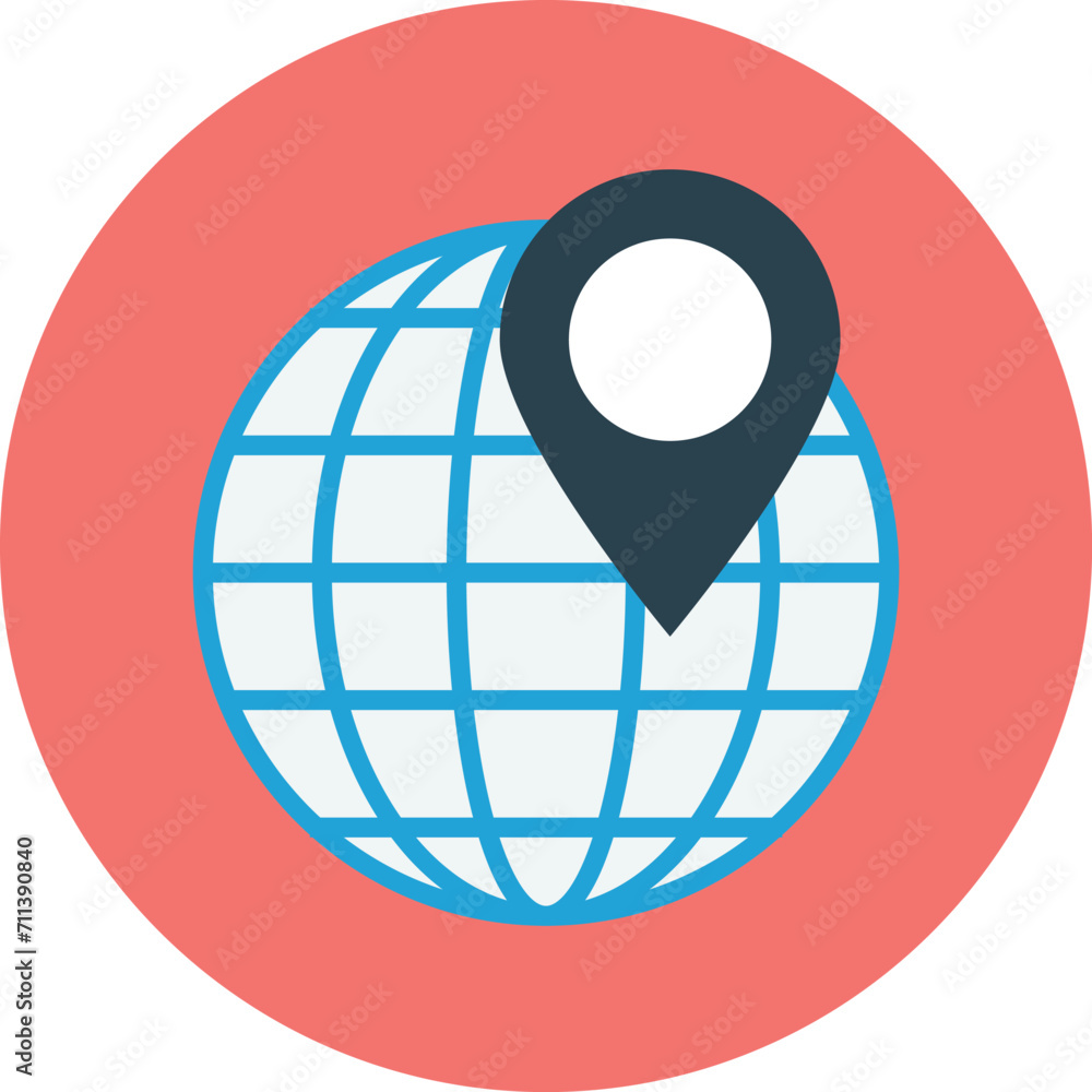 Image vectorielle Stock map pointer icon illustration. maps and navigation icon design. map icon ...