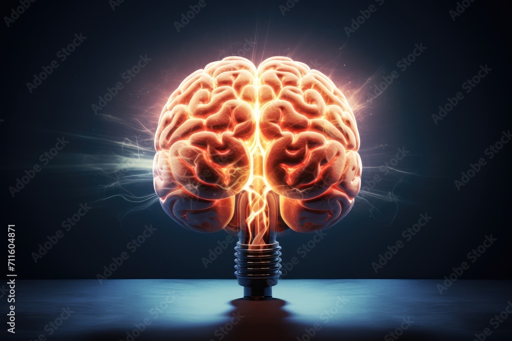 Brain energy lightning and thunderbolt flashes. Oxidative ...