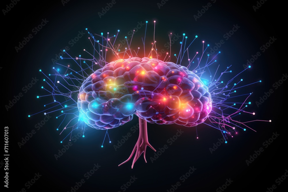 Human Brain vivid Neurotransmission excitatory glutamate inhibitory ...