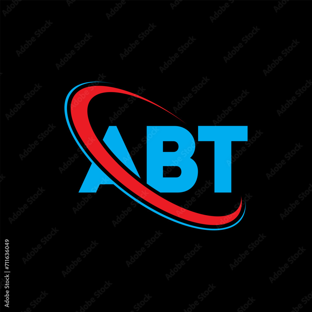 ABT logo. ABT letter. ABT letter logo design. Intitials ABT logo linked ...