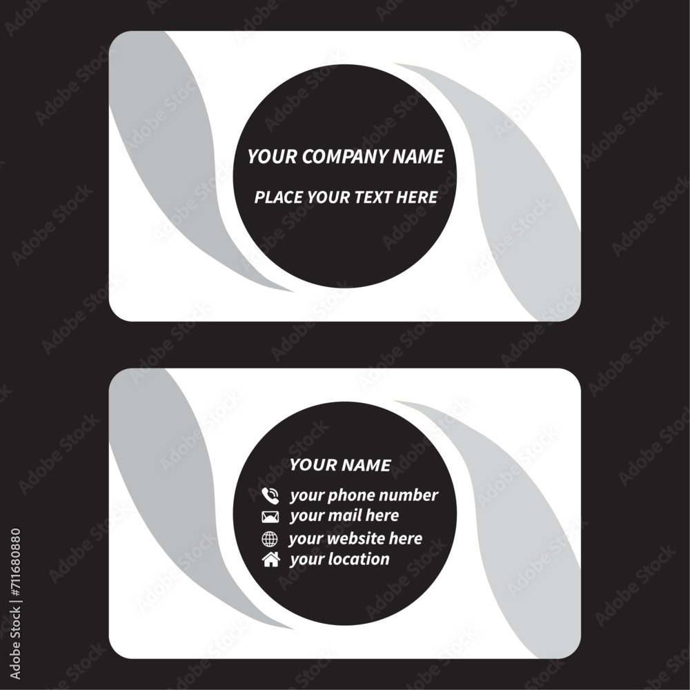 New visiting card concept ideas free printable vector eps for your ...
