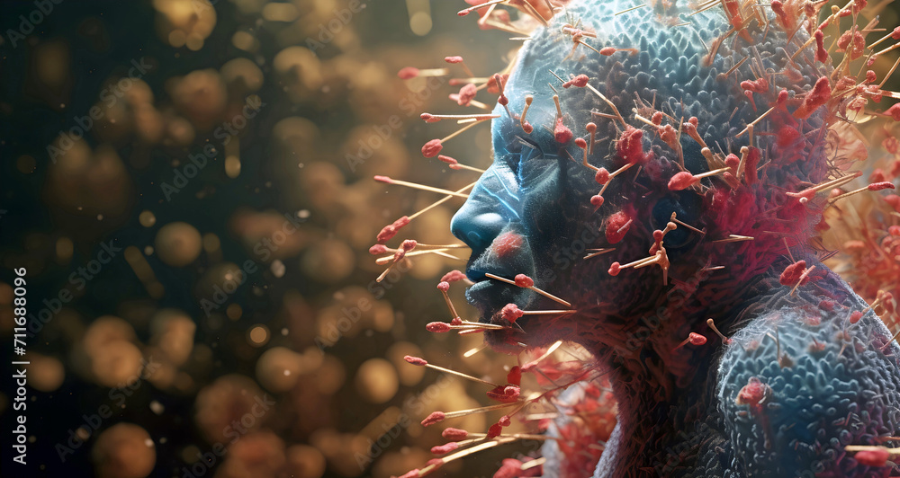 Germs Bacteria . Biology, Science microscopic medicine. treatment ...