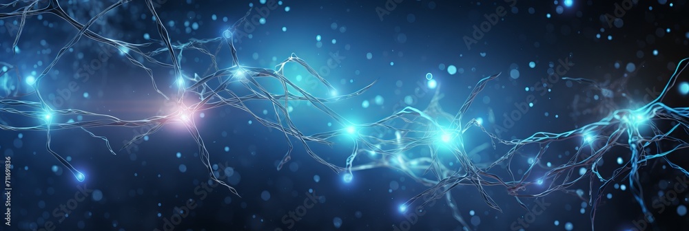 Nerve cells and neural network medical background detailed scientific ...