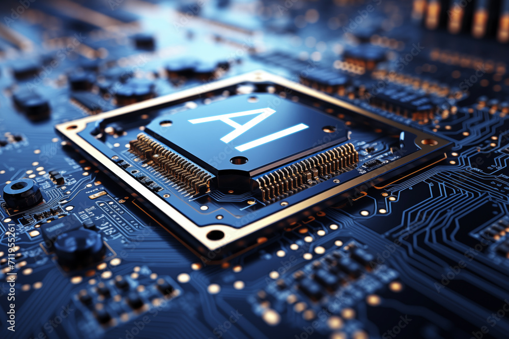 3d Illustration Advanced Mobile Microprocessor Connecting With A Motherboard And Activates