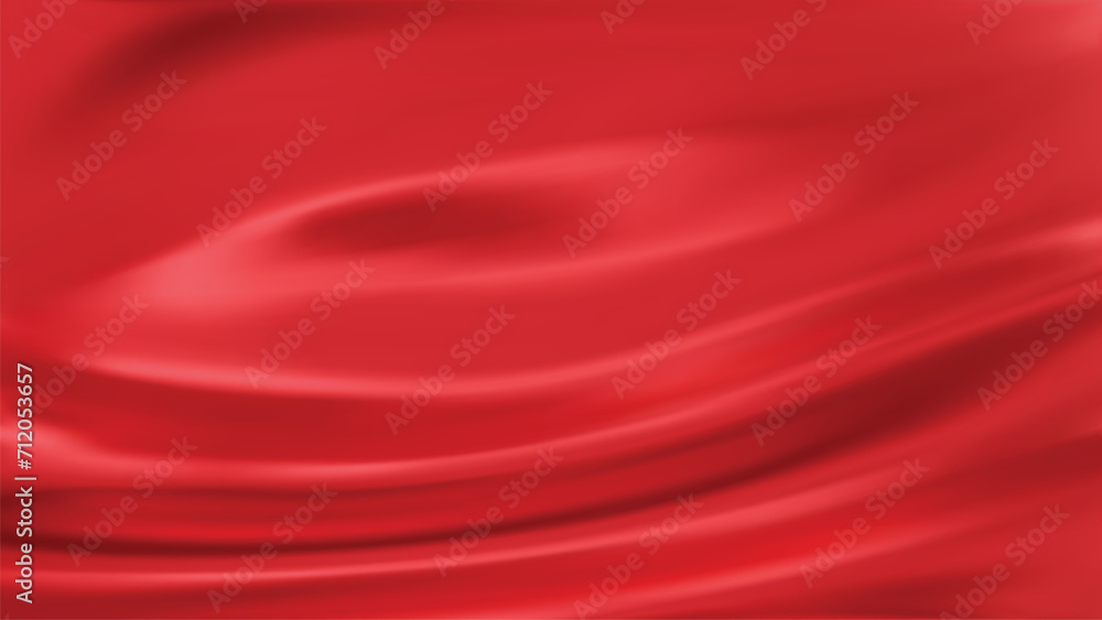 Abstract red gradient background. Minimalistic subtle wavy silk texture ...