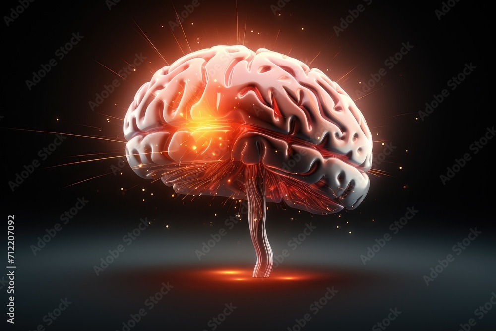 Brain fire disease diagnostics CT angiography contrast-enhanced brain ...