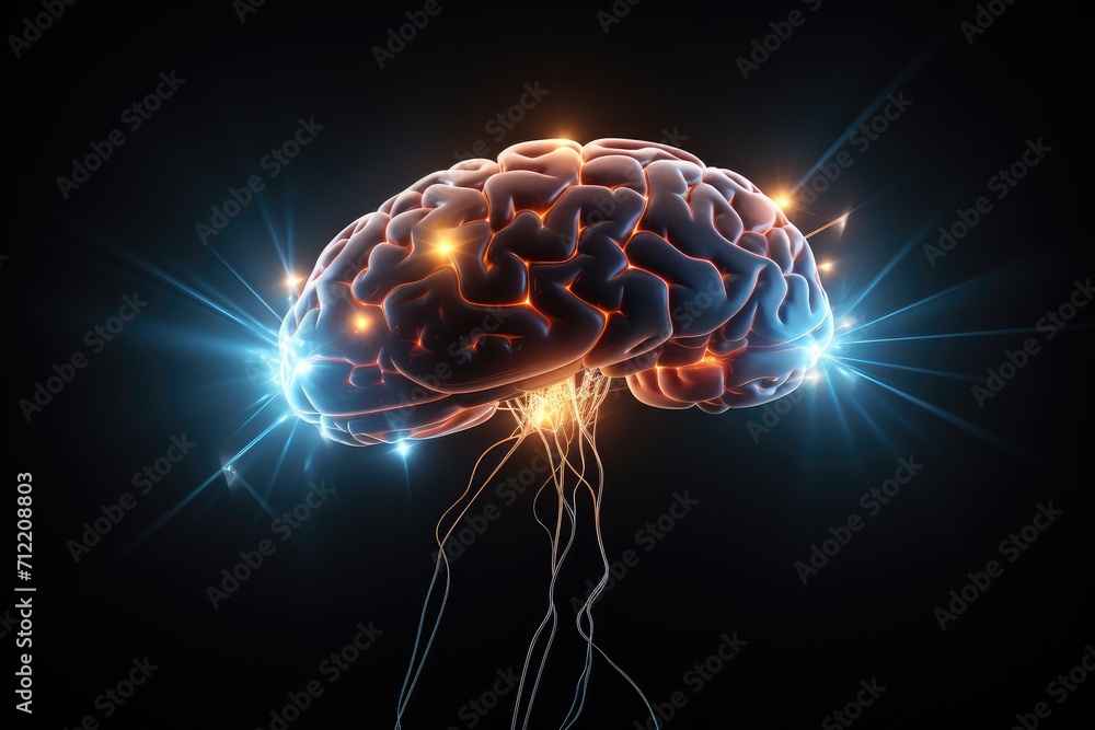 Stock-Illustration „Brain disease diagnostics axon, Hounsfield Units ...