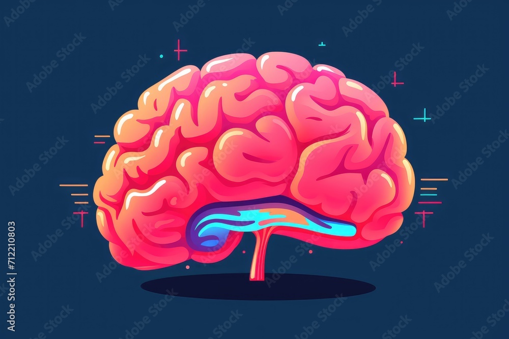 Creative brain symbol 3D icon, brainstorming ideation techniques ...