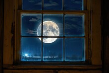 Moon Through The Window Free Stock Photo - Public Domain Pictures