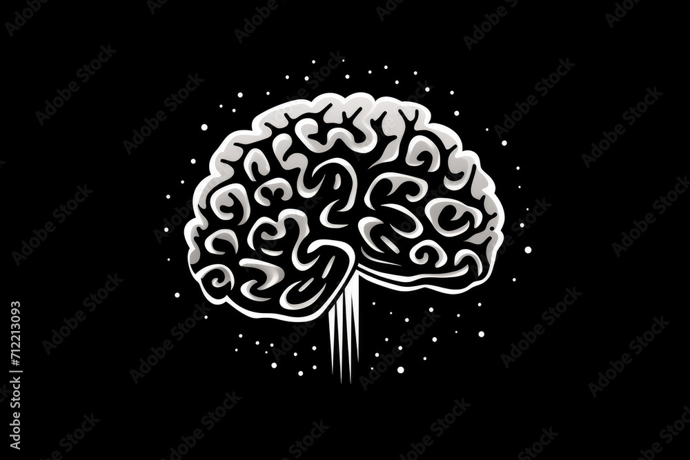 Symbolic brain graphic, cognitive vectors, brain icons, and logos ...