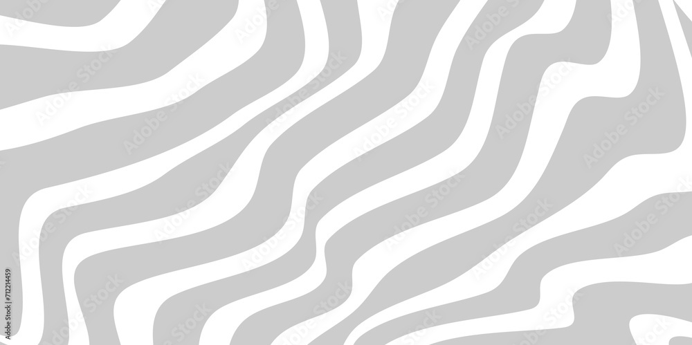 Abstract wavy lines hand drawn with pencil on white paper background ...