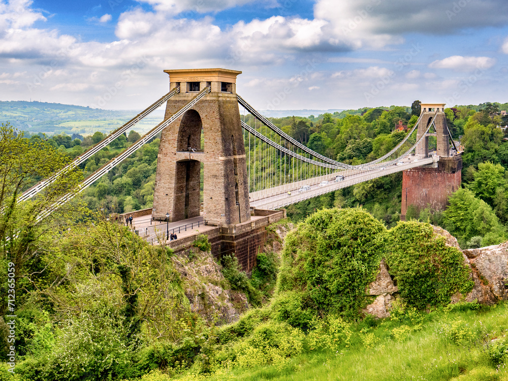 Foto de Stock Bristol, UK - Clifton Suspension Bridge, designed by I K ...