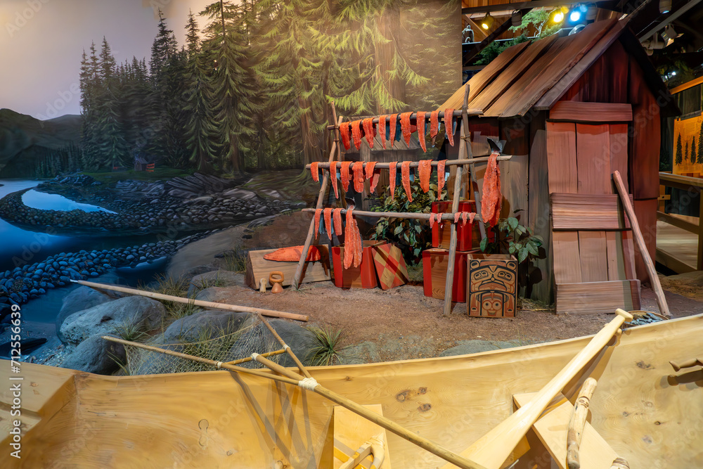 Stock-Foto „Ketchikan, Alaska: Southeast Alaska Discovery Center. Fish ...