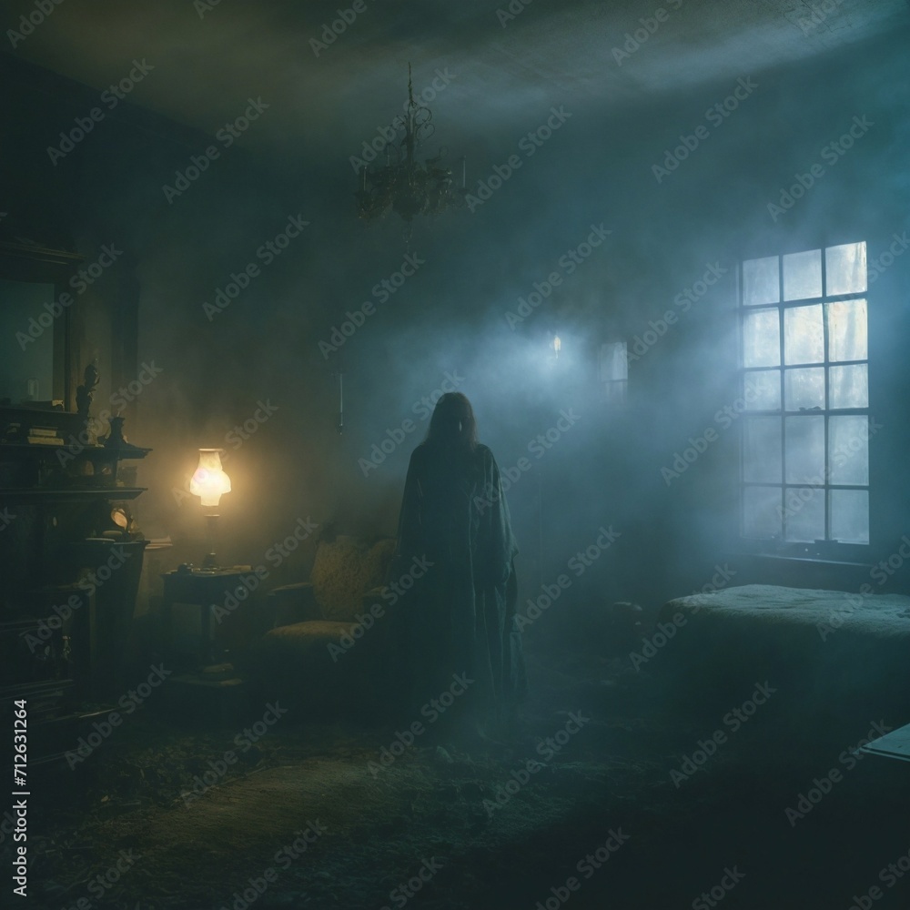 1980s cult dark horror monster lurking above a child's bed at night ...