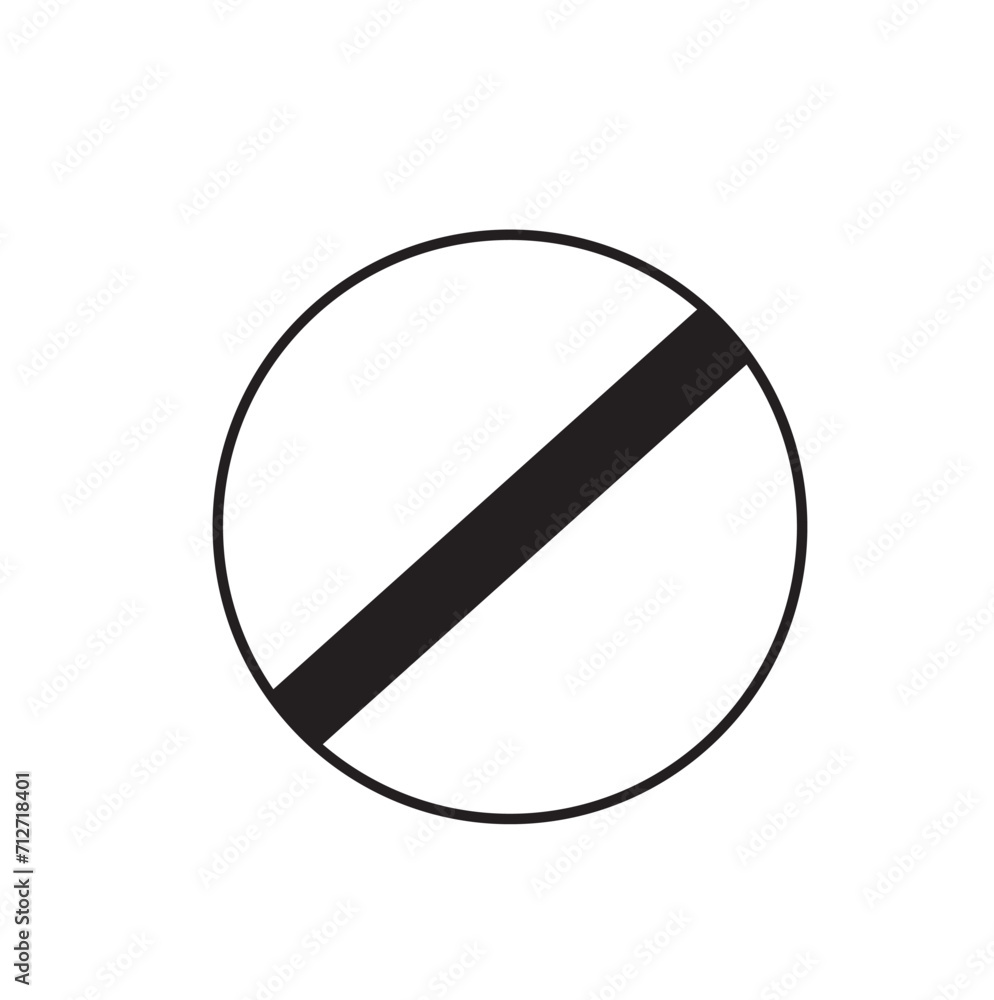 Prohibition-restriction sign icon. No entry, no entrance, do not enter ...