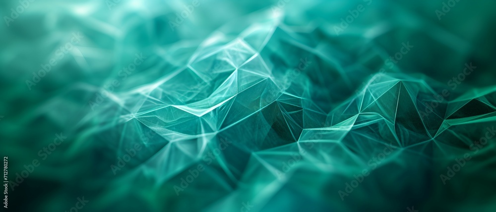 Futuristic background design of an Elegant Polygonal Interface, Emerald ...