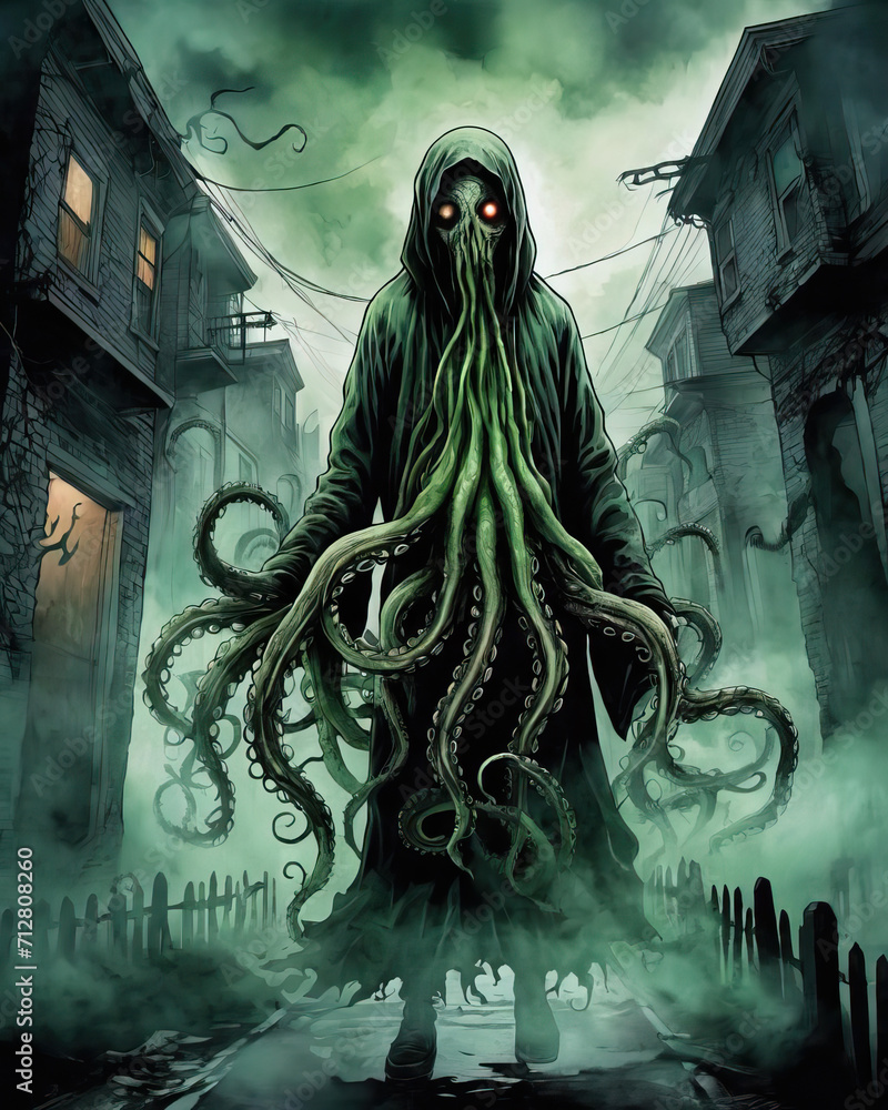 Terrifying Nightmares - Shadowy figure, Creepy doll, Shrouded phantom ...