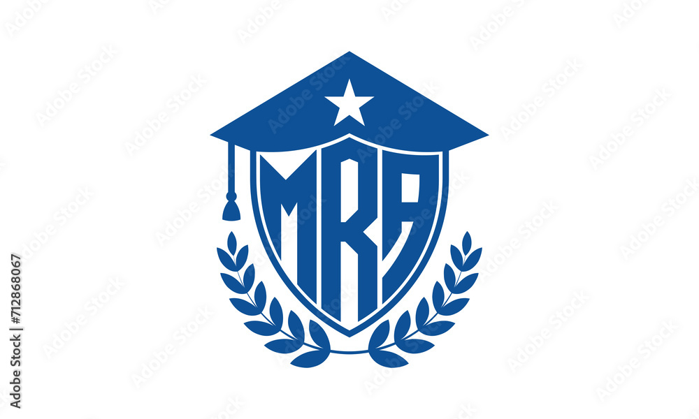 Image vectorielle Stock MRA three letter iconic academic logo design ...