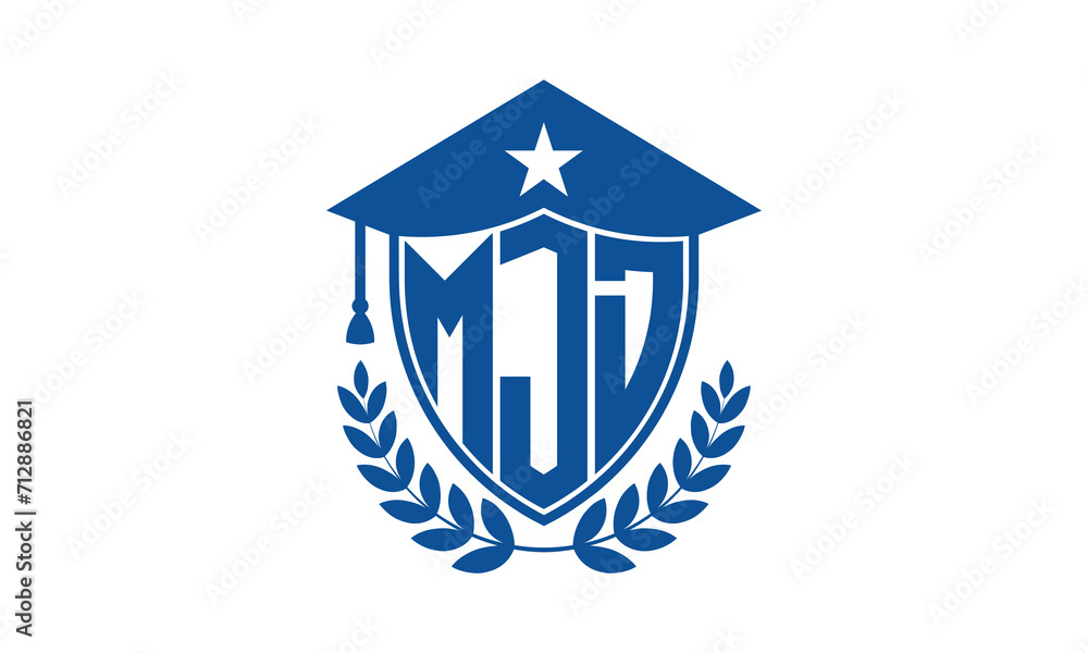 Image vectorielle Stock MJD three letter iconic academic logo design ...