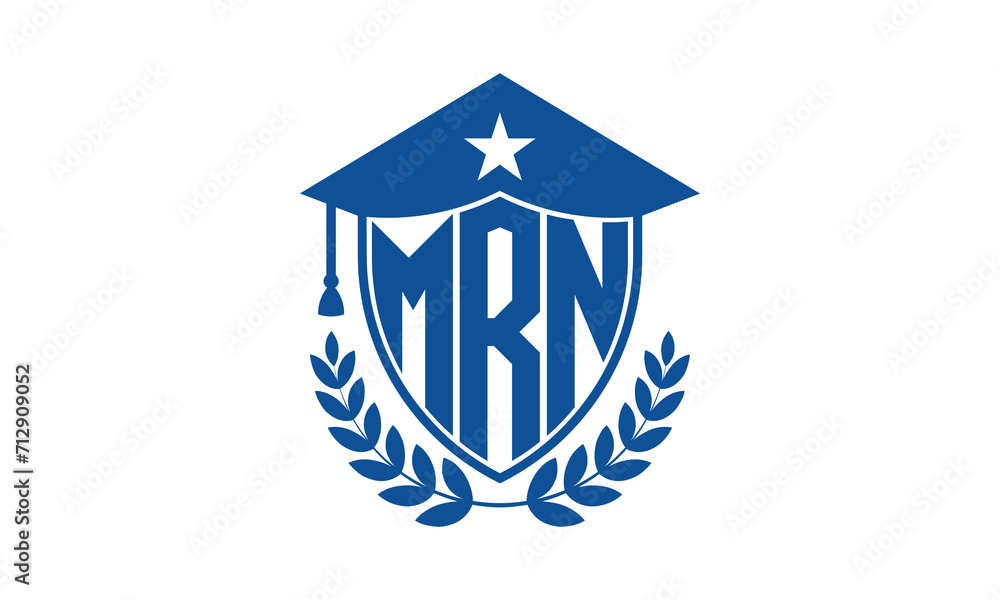 MRN three letter iconic academic logo design vector template. monogram ...