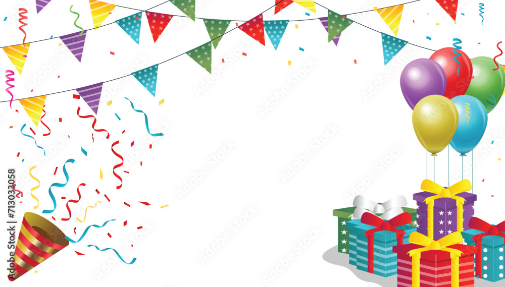 Happy birthday vector transparent background. colorful happy birthday ...