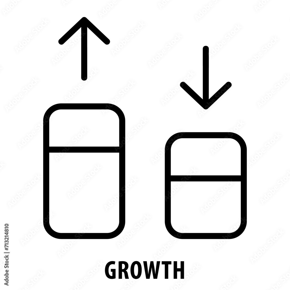 Growth, icon, Growth, Increase, Expansion, Development, Advancement ...