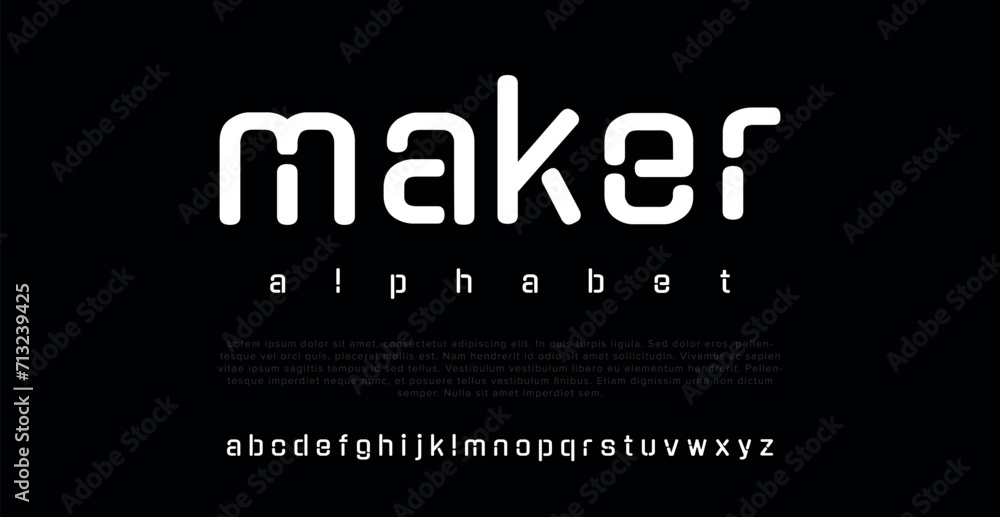 Minimal modern urban fonts for logo, brand etc. Typography typeface ...